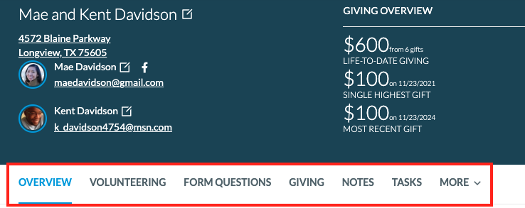 How Do I Customize Contact Profile Tabs? – Virtuous