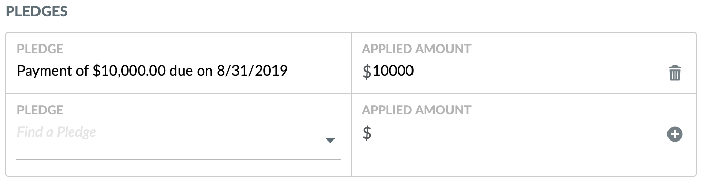 Managing Pledge Payments – Virtuous