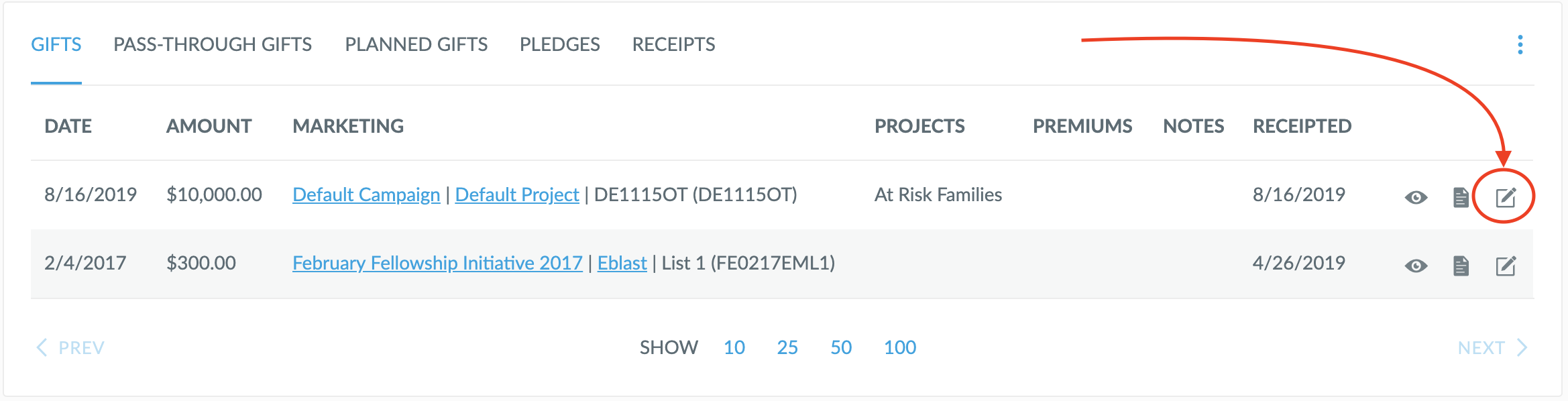 Managing Pledge Payments – Virtuous