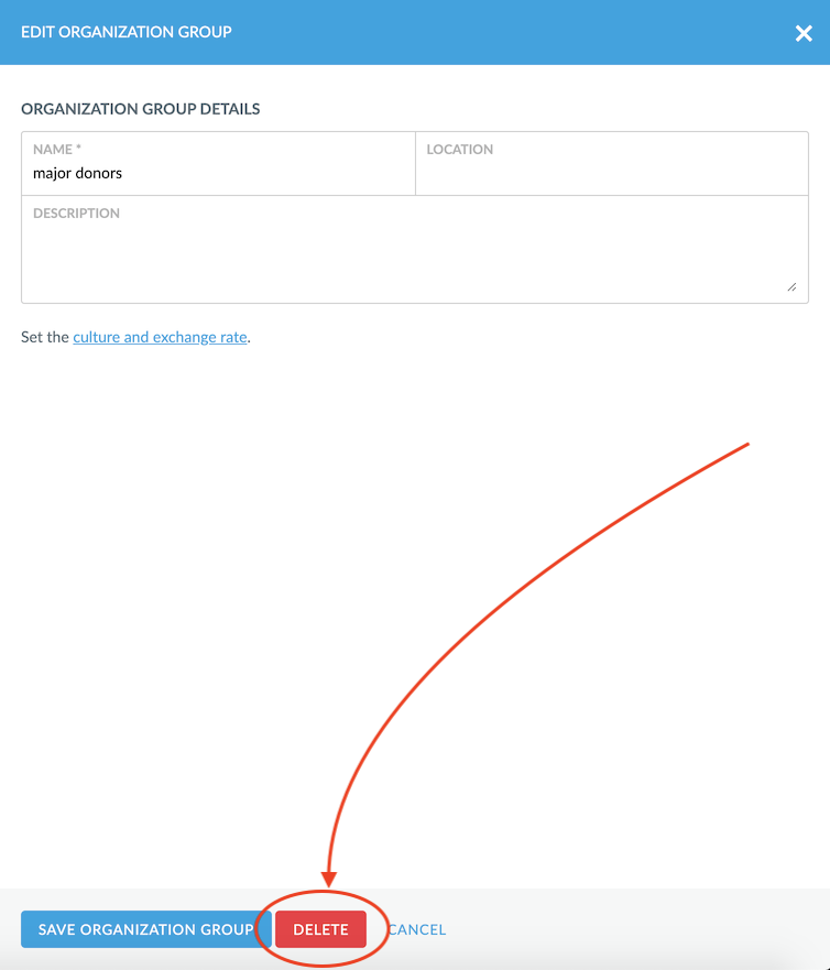 How Do I Delete an Organization Group? – Virtuous