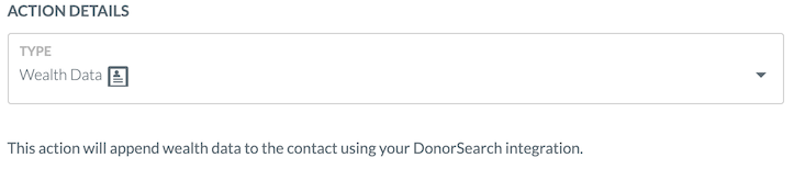Workflow Actions - Wealth Data – Virtuous